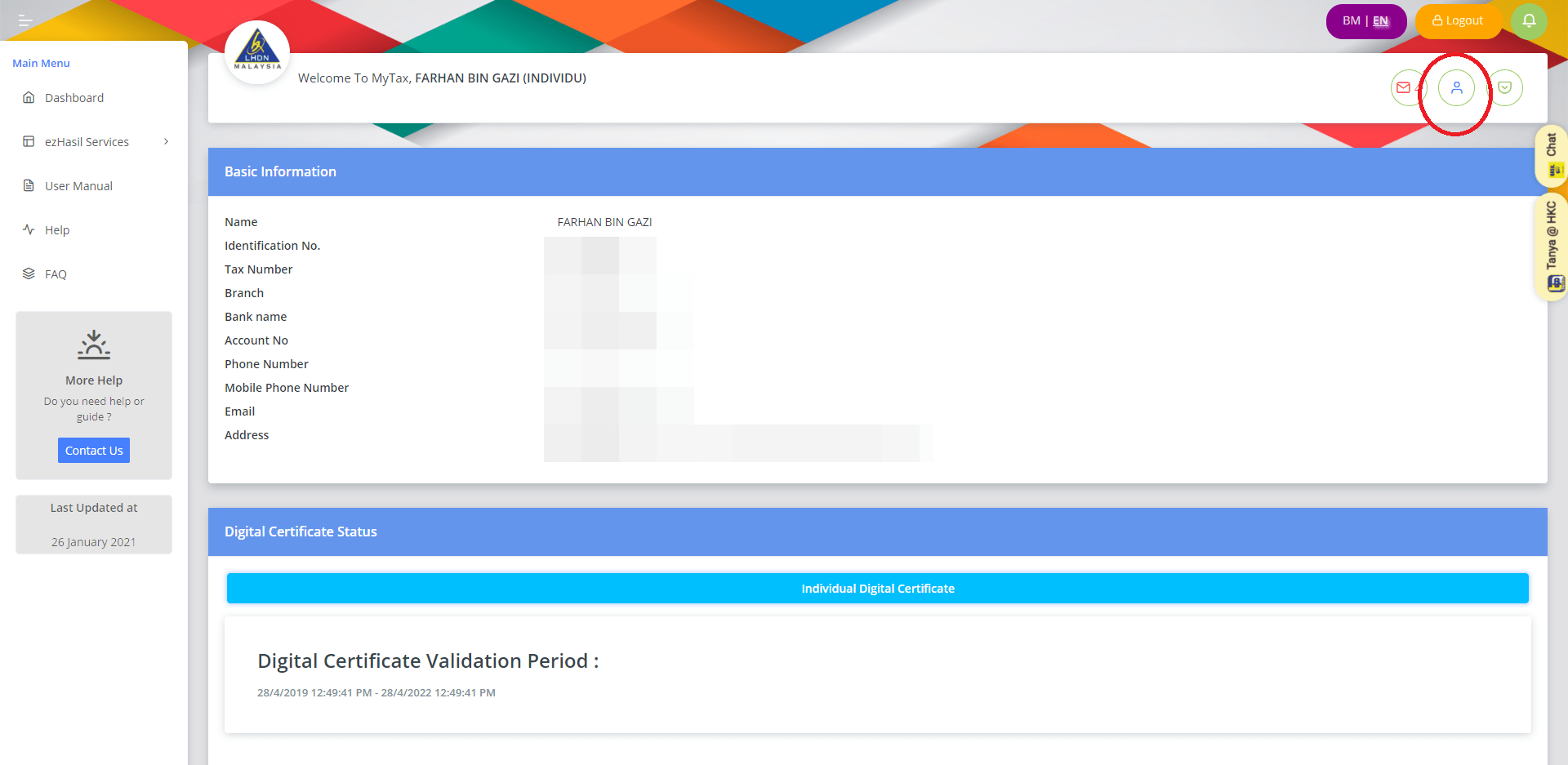 Overview Of The Inland Revenue Board MyTax Site