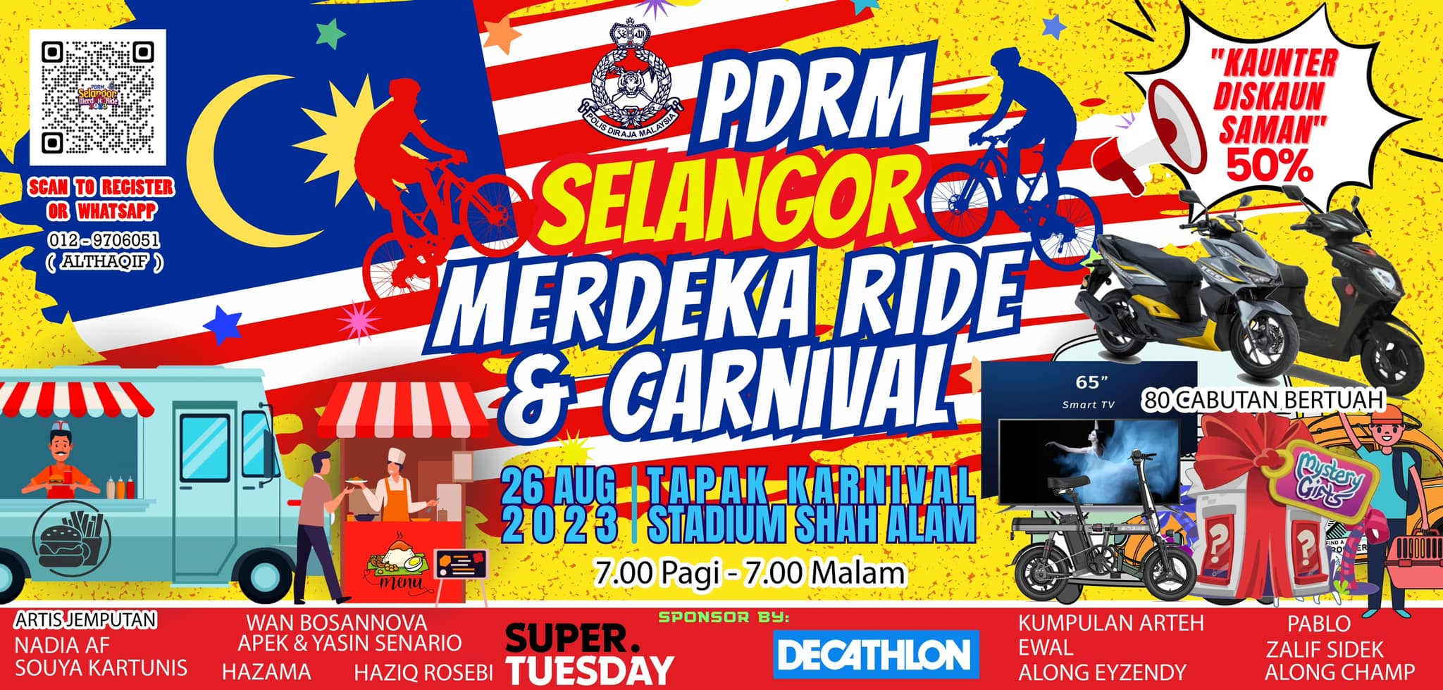 50% Discount On Police Summonses During Merdeka Ride