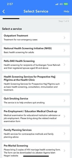 How To Make A Health Appointment Using MySejahtera