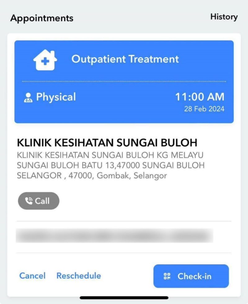 How To Make A Health Appointment Using MySejahtera