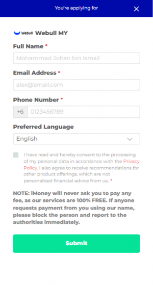 How To Sign Up For Webull Account